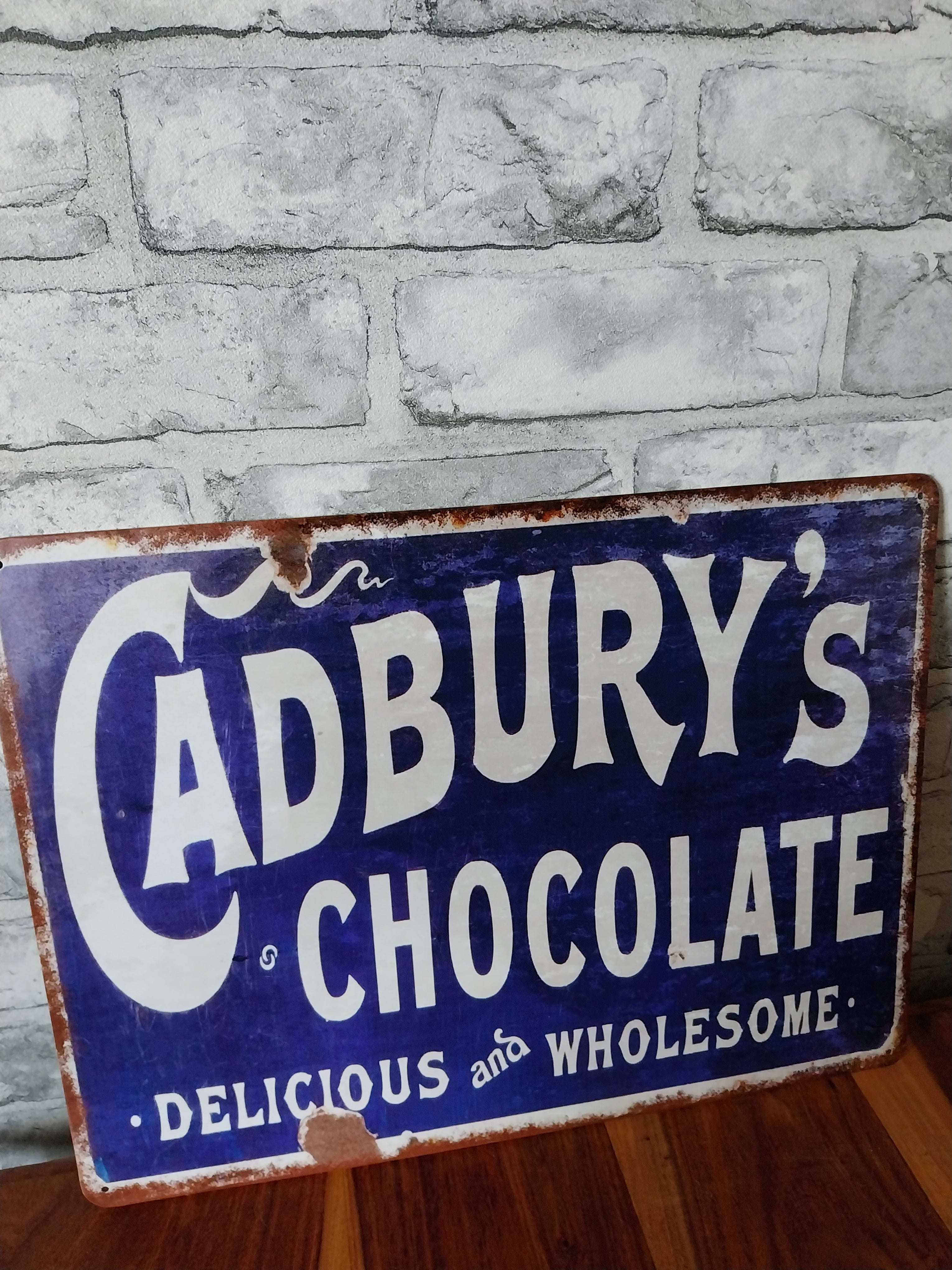 Cadburys chocolate vintage style metal sign – Ellie Lane Home and Gift
